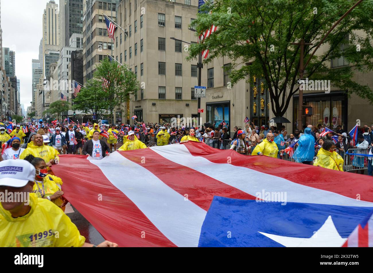 The historic 65th annual Puerto Rican Day Parade in New York City with ...