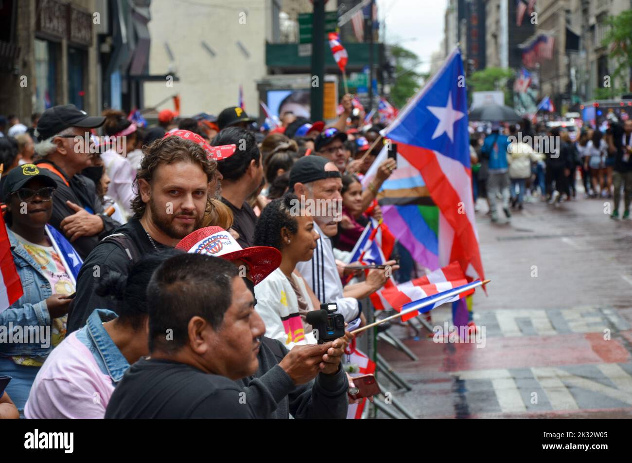 The historic 65th annual Puerto Rican Day Parade in New York City with ...