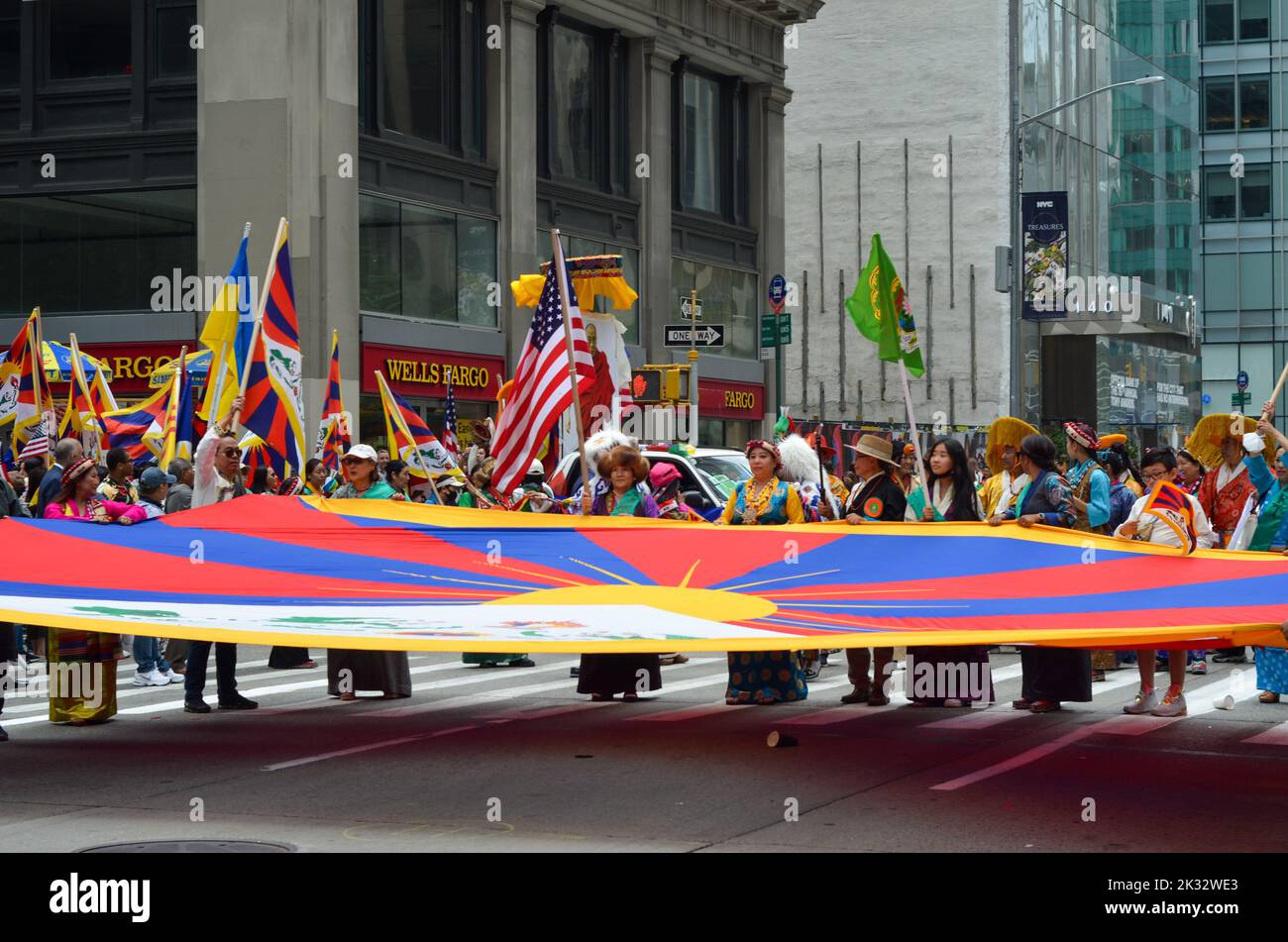 The participants with traditional clothing at the 37th Annual NYC ...