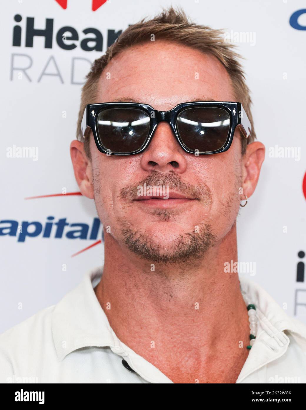 LAS VEGAS, NEVADA, USA - SEPTEMBER 23: Diplo poses in the press room at ... LAS VEGAS, NEVADA, USA - SEPTEMBER 23: Diplo poses in the press room at ...