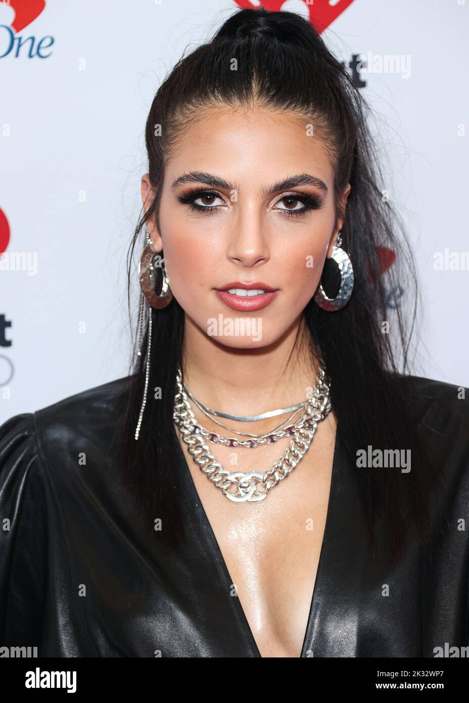 LAS VEGAS, NEVADA, USA - SEPTEMBER 23: Jena Rose poses in the press room at the 2022 iHeartRadio ...