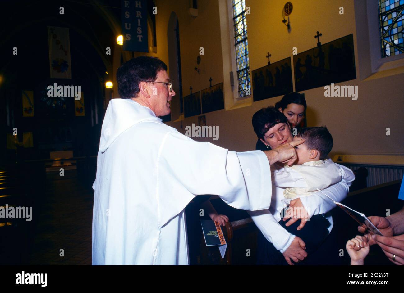 Baptism baby chrism hi-res stock photography and images - Alamy