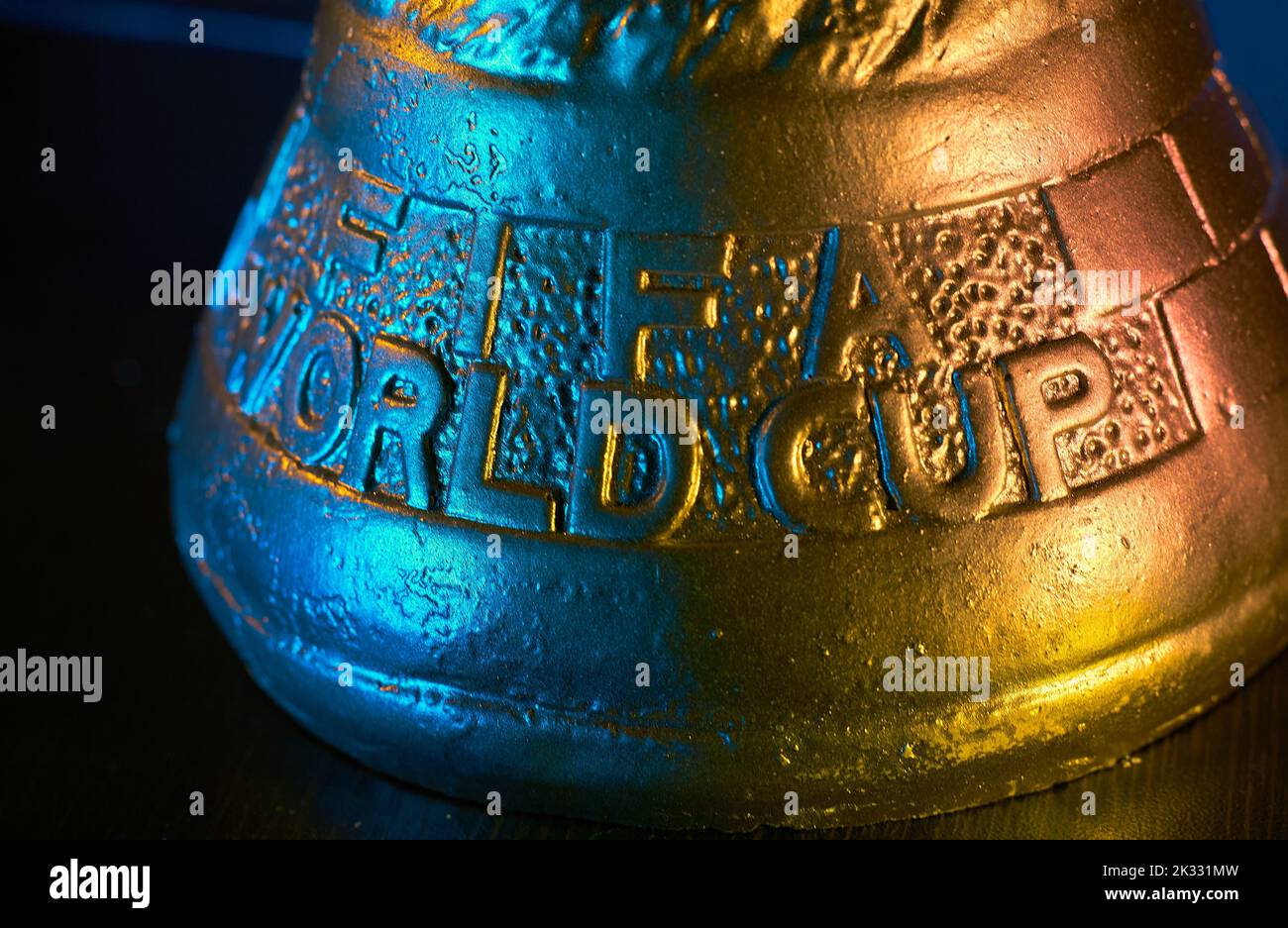A closeup of the trophy of the FIFA World Cup Stock Photo - Alamy