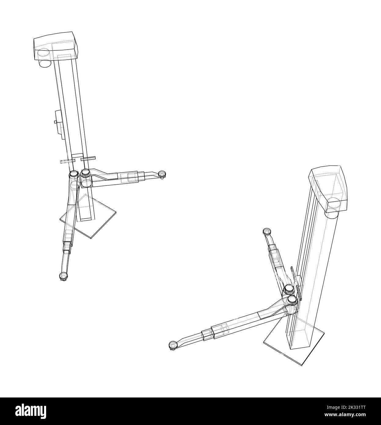 Car lift stand tower. Vector Stock Vector Image & Art - Alamy