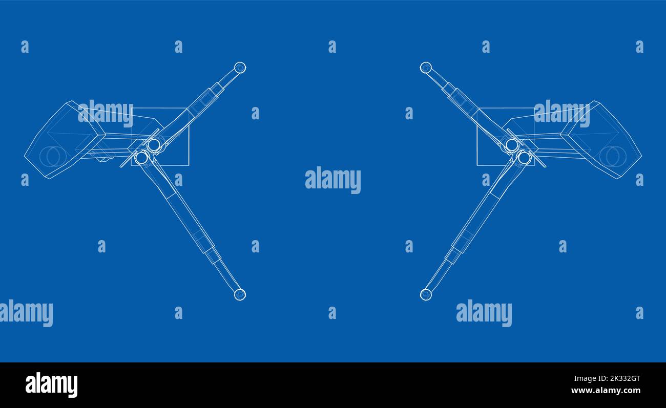 Car lift stand tower. Vector Stock Vector Image & Art - Alamy