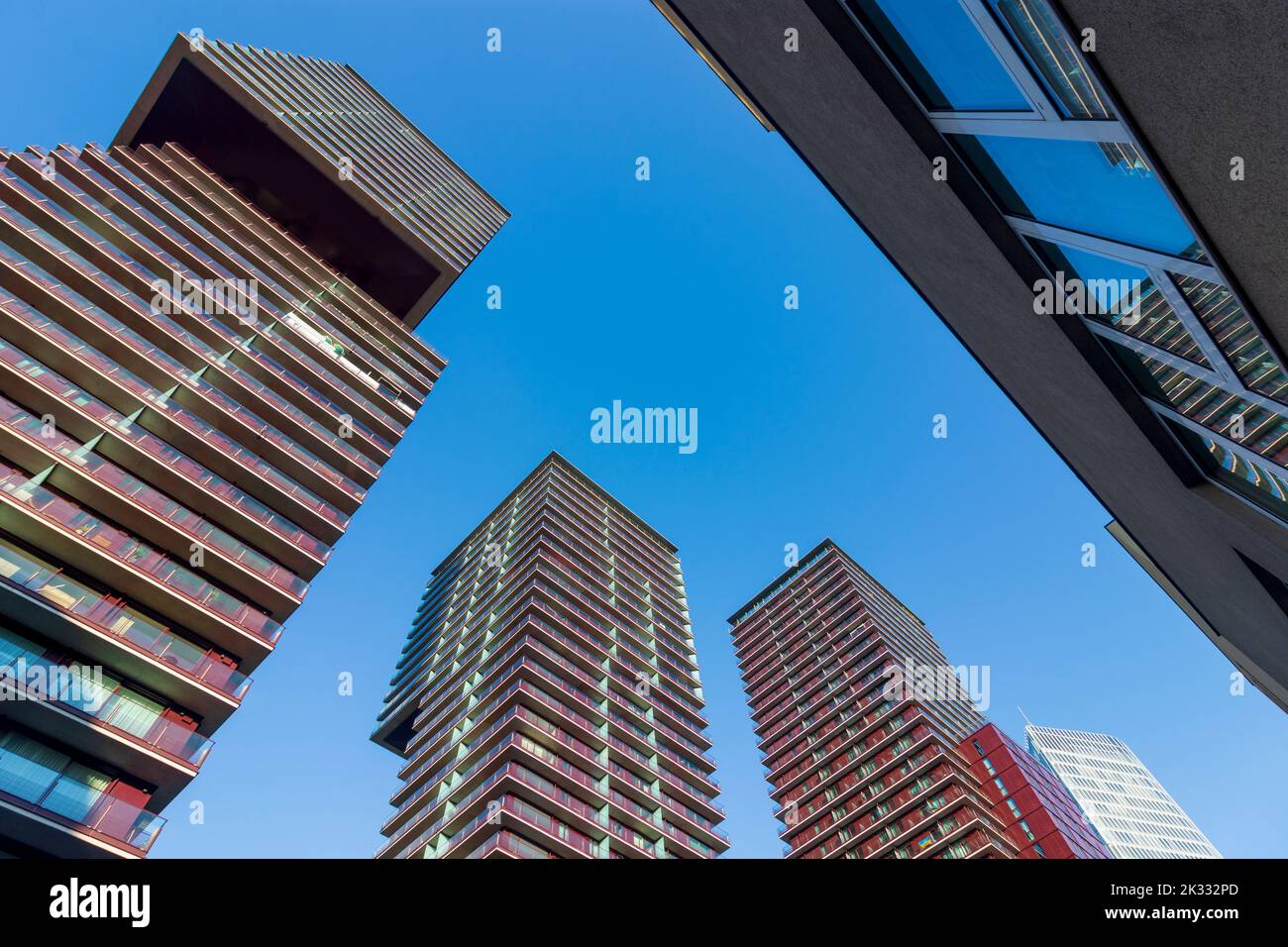 Wien, Vienna: high-rises TrIIIple Towers in 03. Landstraße, Wien ...