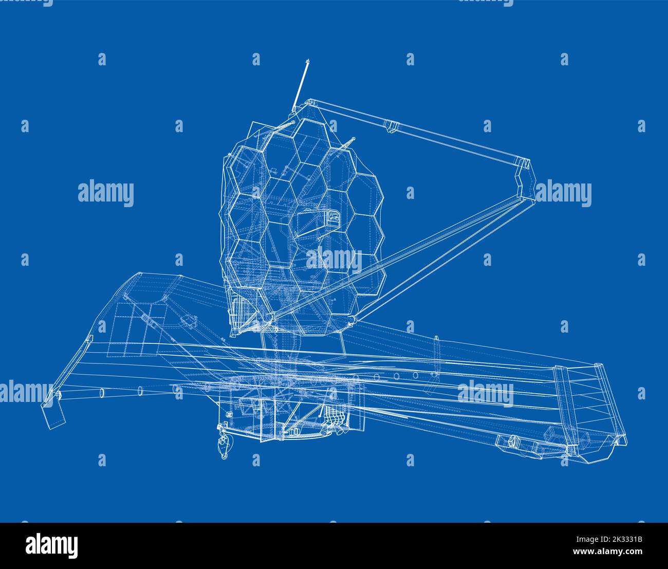 James Webb Space Telescope. Vector Stock Vector Image & Art - Alamy