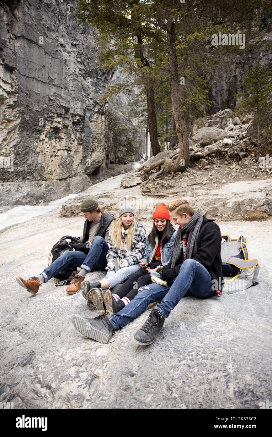Group relax sitting hi-res stock photography and images - Alamy