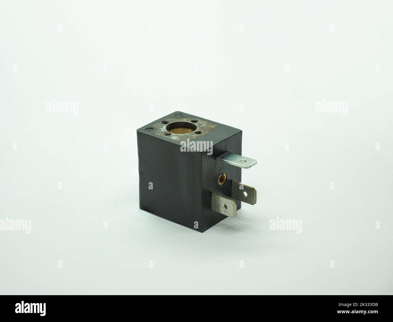 solenoid used to electrically open and close a fluid control valve ...