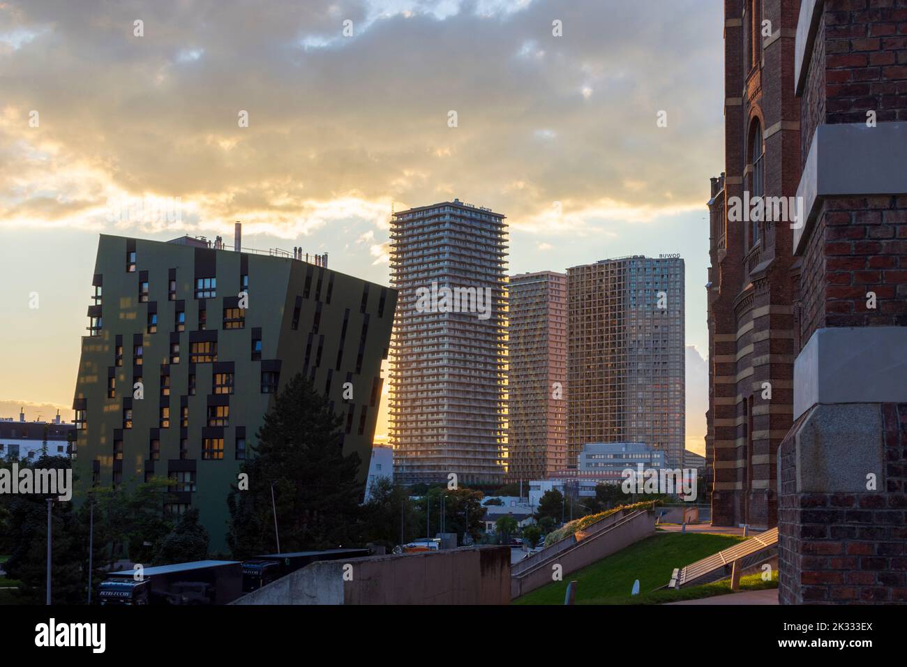 Wien, Vienna: apartment house of "Ville Verdi" eco-residential park ...