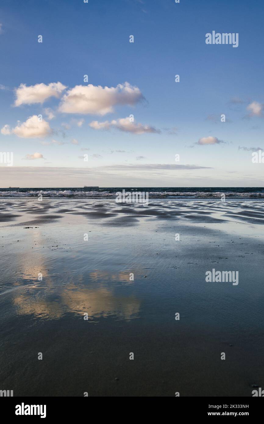 A beautiful shot of a bright sky over the beach Stock Photo - Alamy