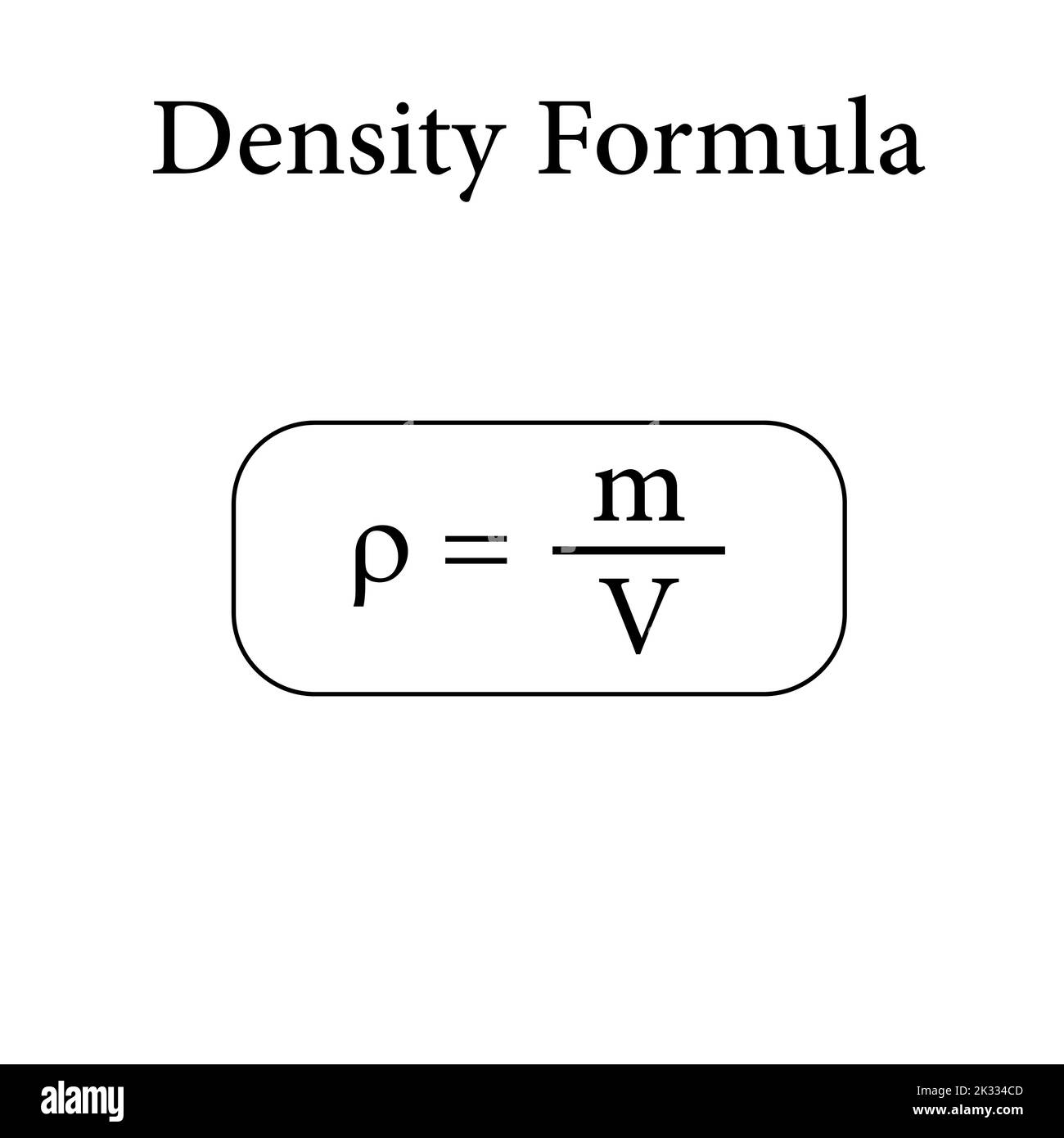 the density formula in chemistry Stock Vector Image & Art - Alamy
