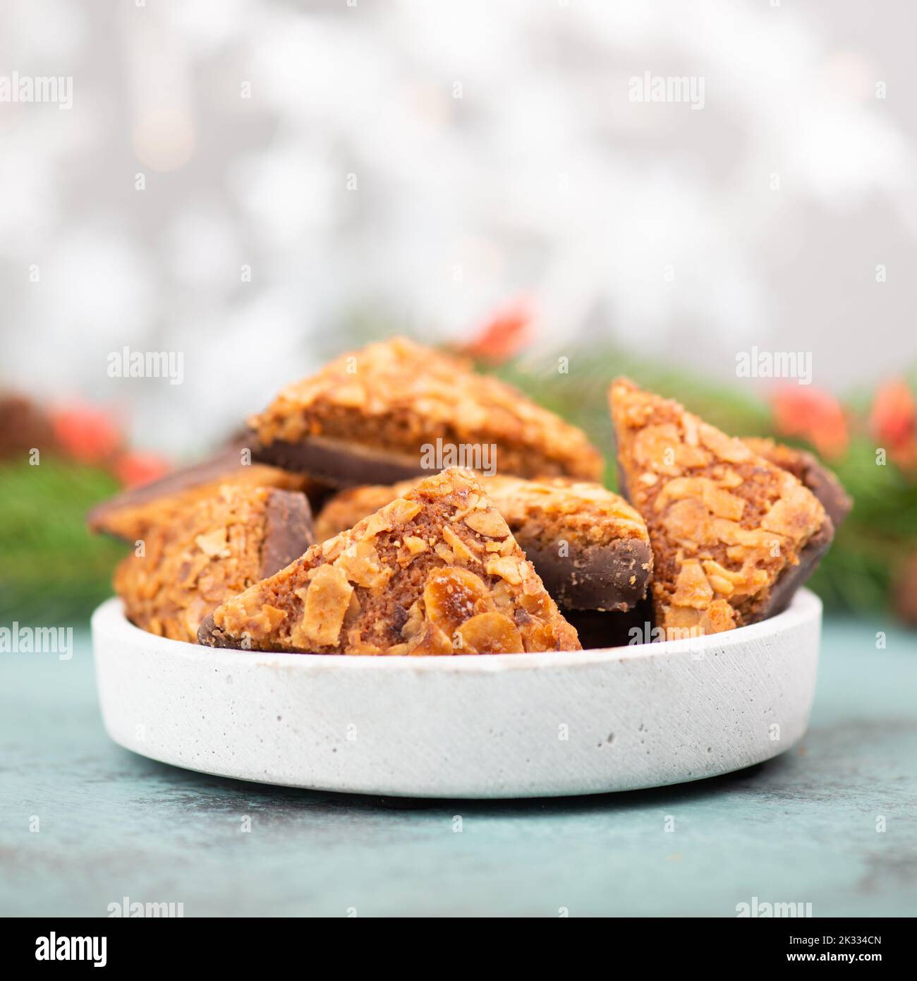 Nut pastry triangles hi-res stock photography and images - Alamy