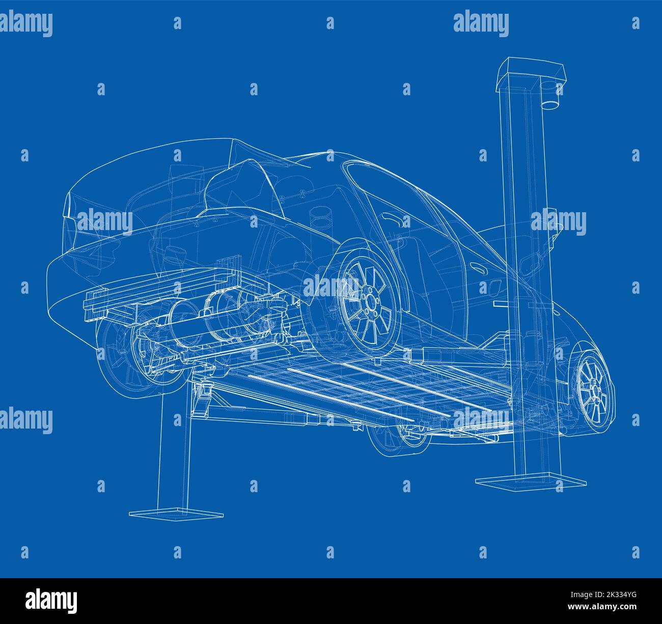 Car lift stand tower with car. Vector Stock Vector Image & Art - Alamy Car lift stand tower with car. Vector Stock Vector Image & Art - Alamy