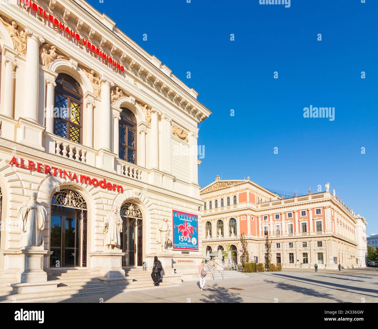 Wien, Vienna: Albertina modern in Künstlerhaus Wien, Wiener Musikverein ...