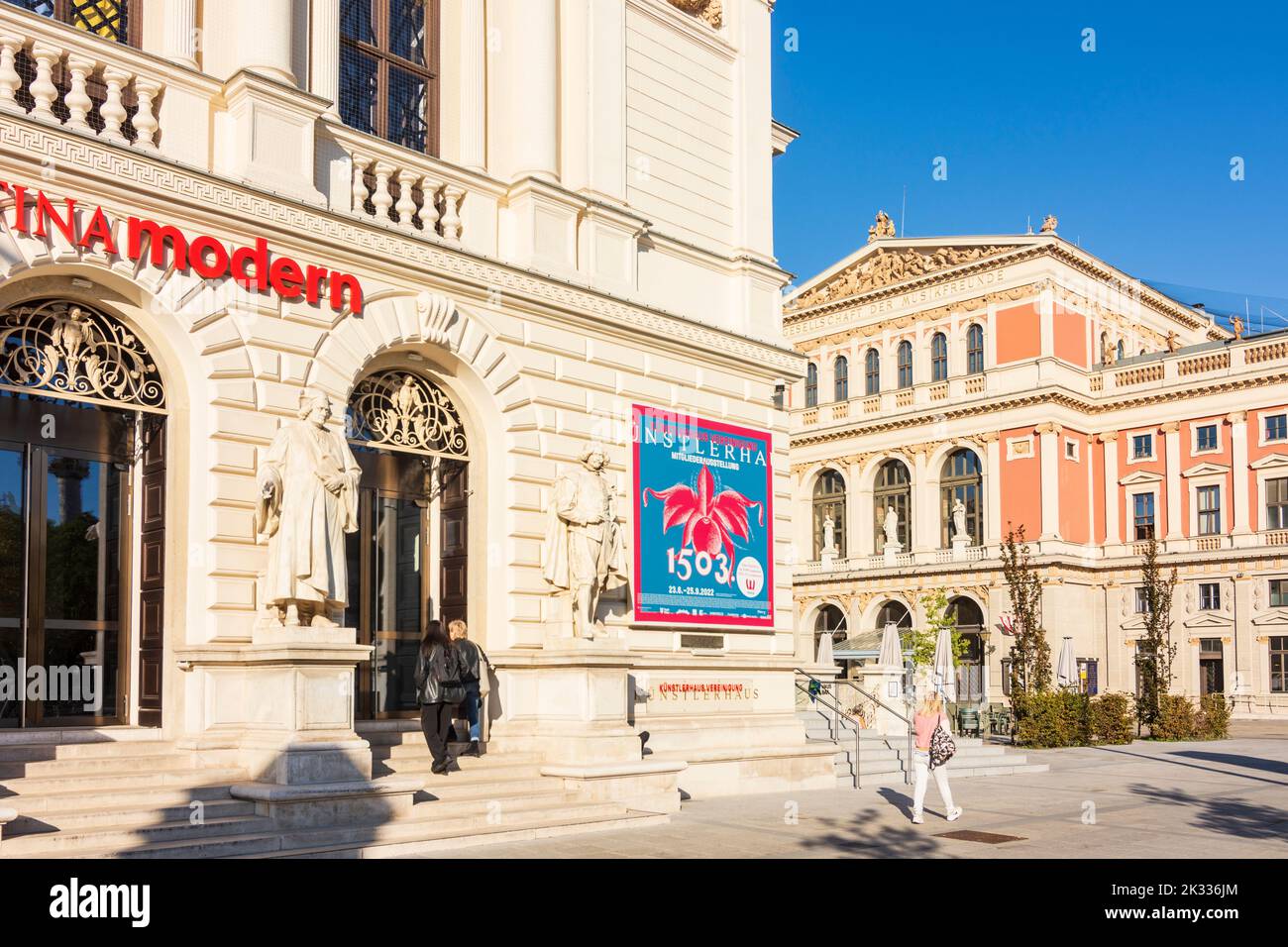 Wien, Vienna: Albertina modern in Künstlerhaus Wien, Wiener Musikverein ...