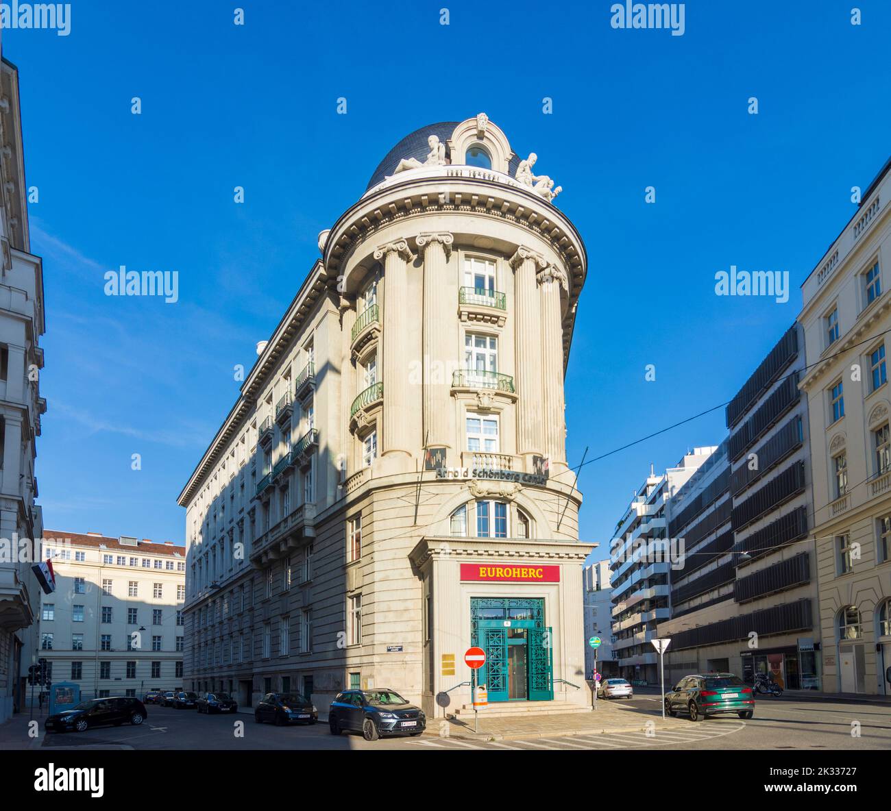 Wien, Vienna: Arnold Schönberg Center at square Schwarzenbergplatz in ...