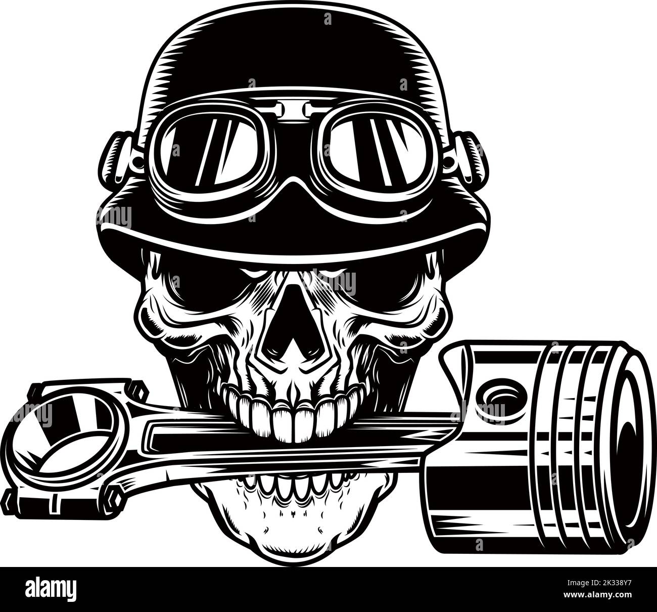 Bikers Skull Logo