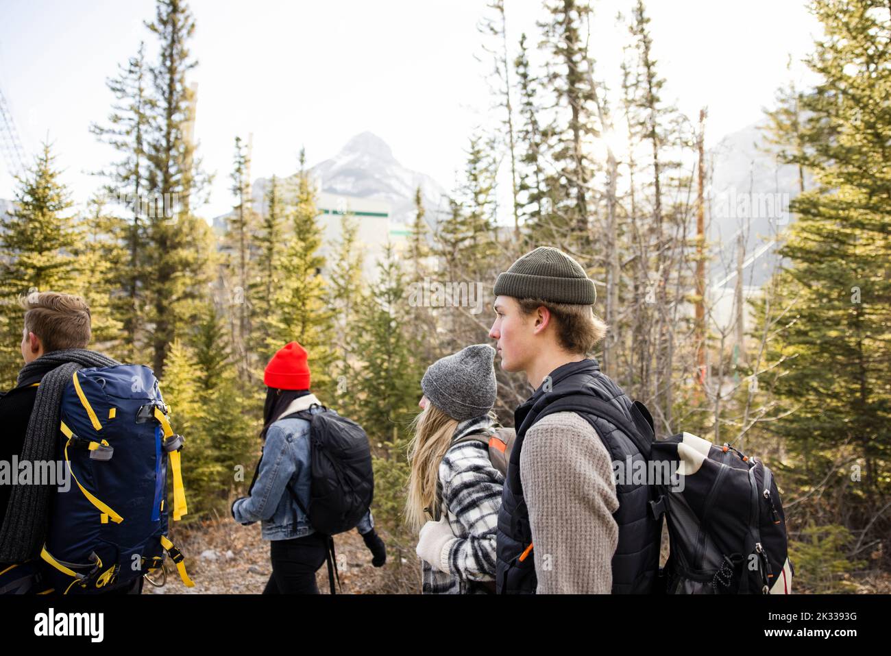 Group of people in wilderness hi-res stock photography and images - Alamy