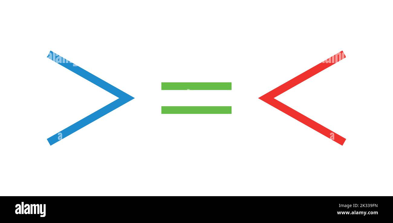 Unequal Symbols Clip Art