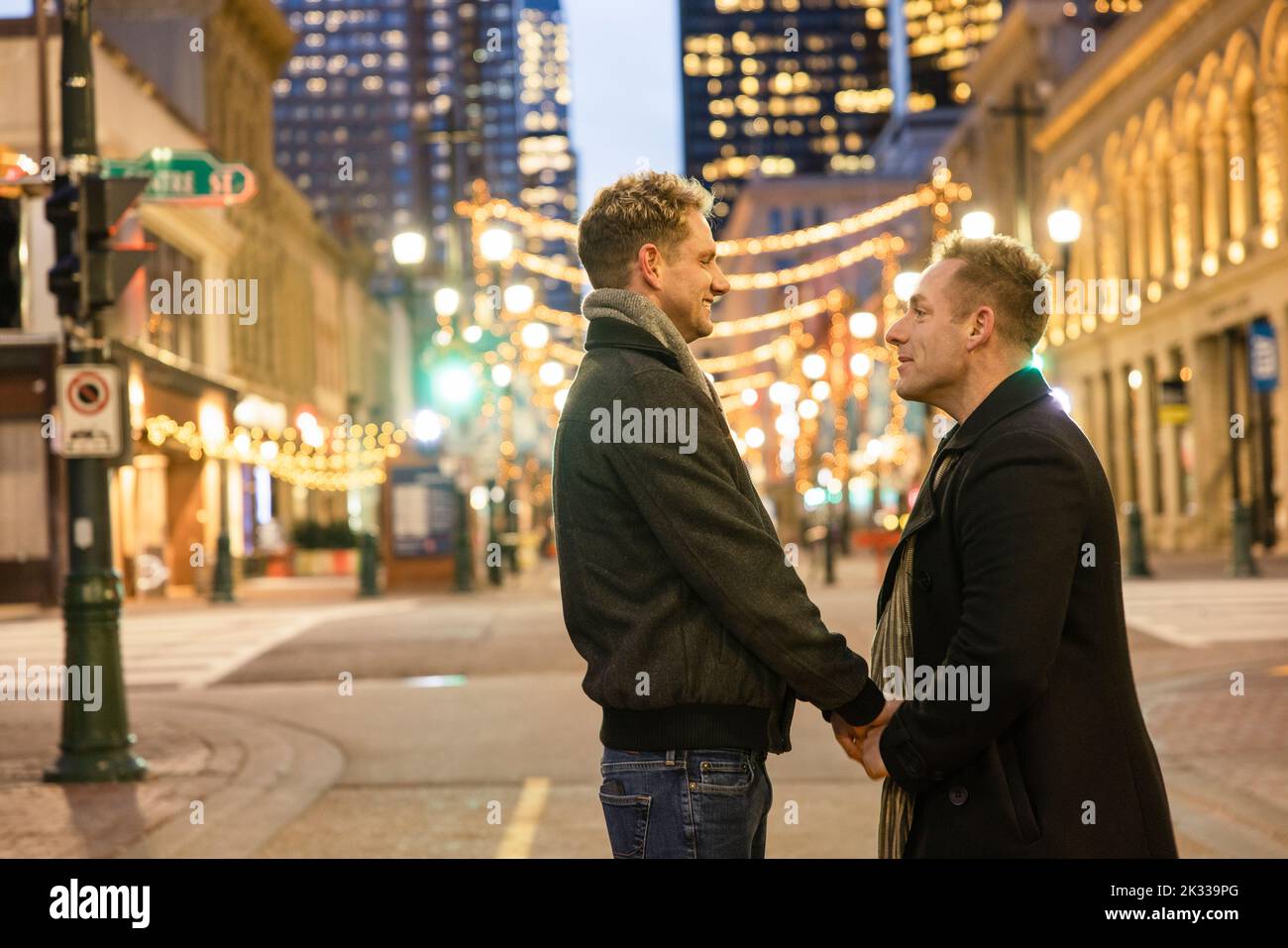 Two gay men talking hi-res stock photography and images - Alamy