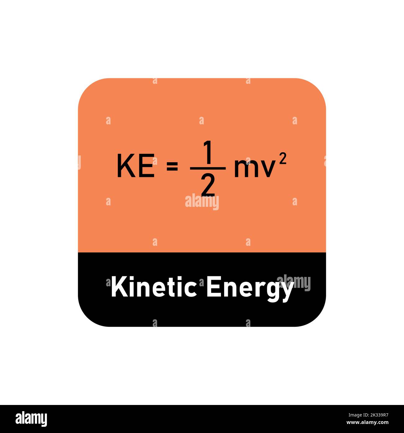 kinetic energy formula in physics Stock Vector Image & Art - Alamy