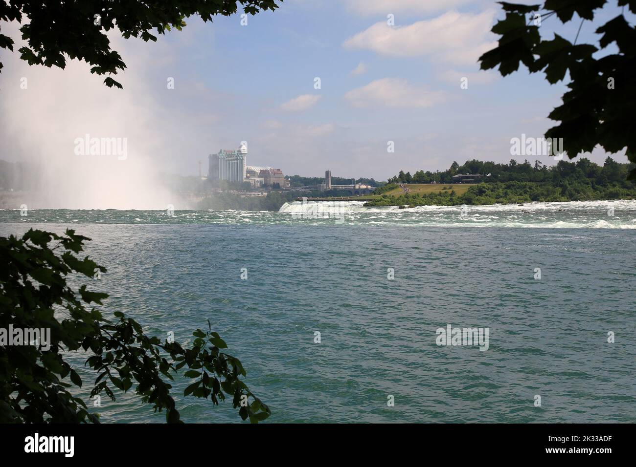 Kanadische Niagarafälle - Hufeisenfälle von oben / Canadian Niagara ...