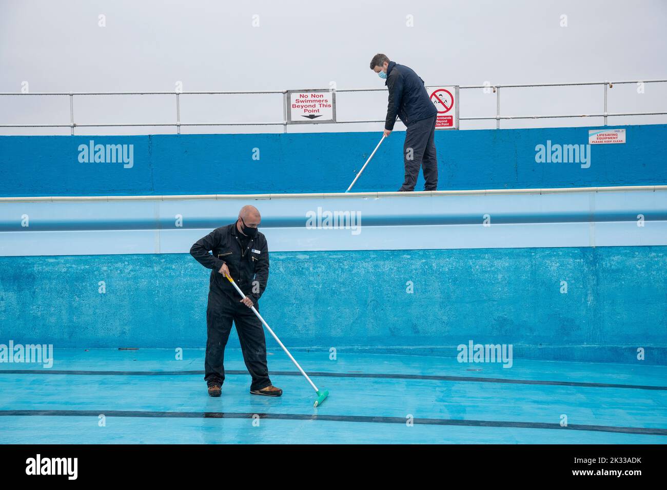 OUTDOOR SWIMMING POOL/LIDO AT GOUROCK...GOUROCK OUTDOOR POOL IS A SALT ...