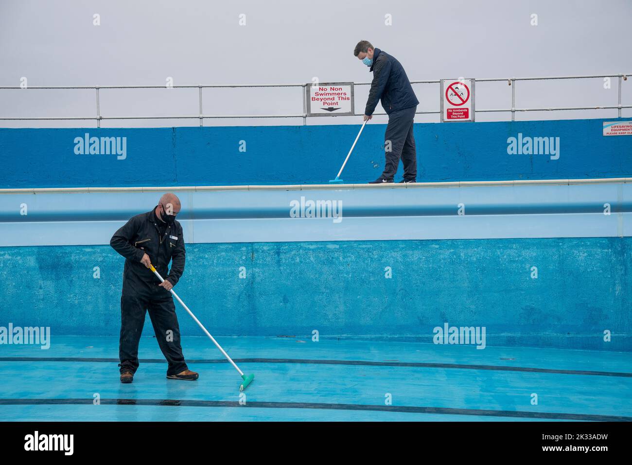 OUTDOOR SWIMMING POOL/LIDO AT GOUROCK...GOUROCK OUTDOOR POOL IS A SALT ...