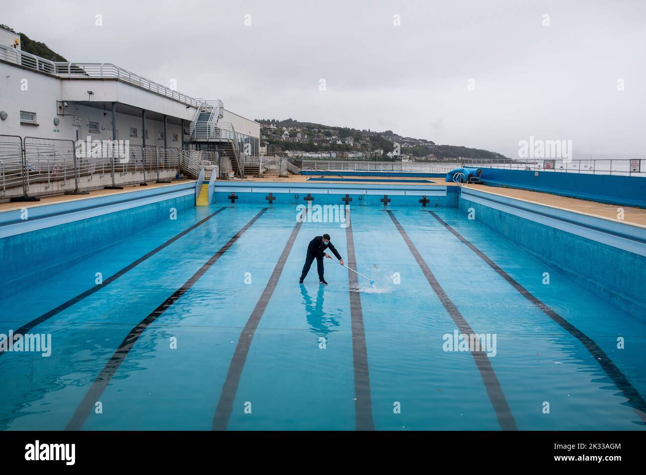 OUTDOOR SWIMMING POOL/LIDO AT GOUROCK...GOUROCK OUTDOOR POOL IS A SALT ...