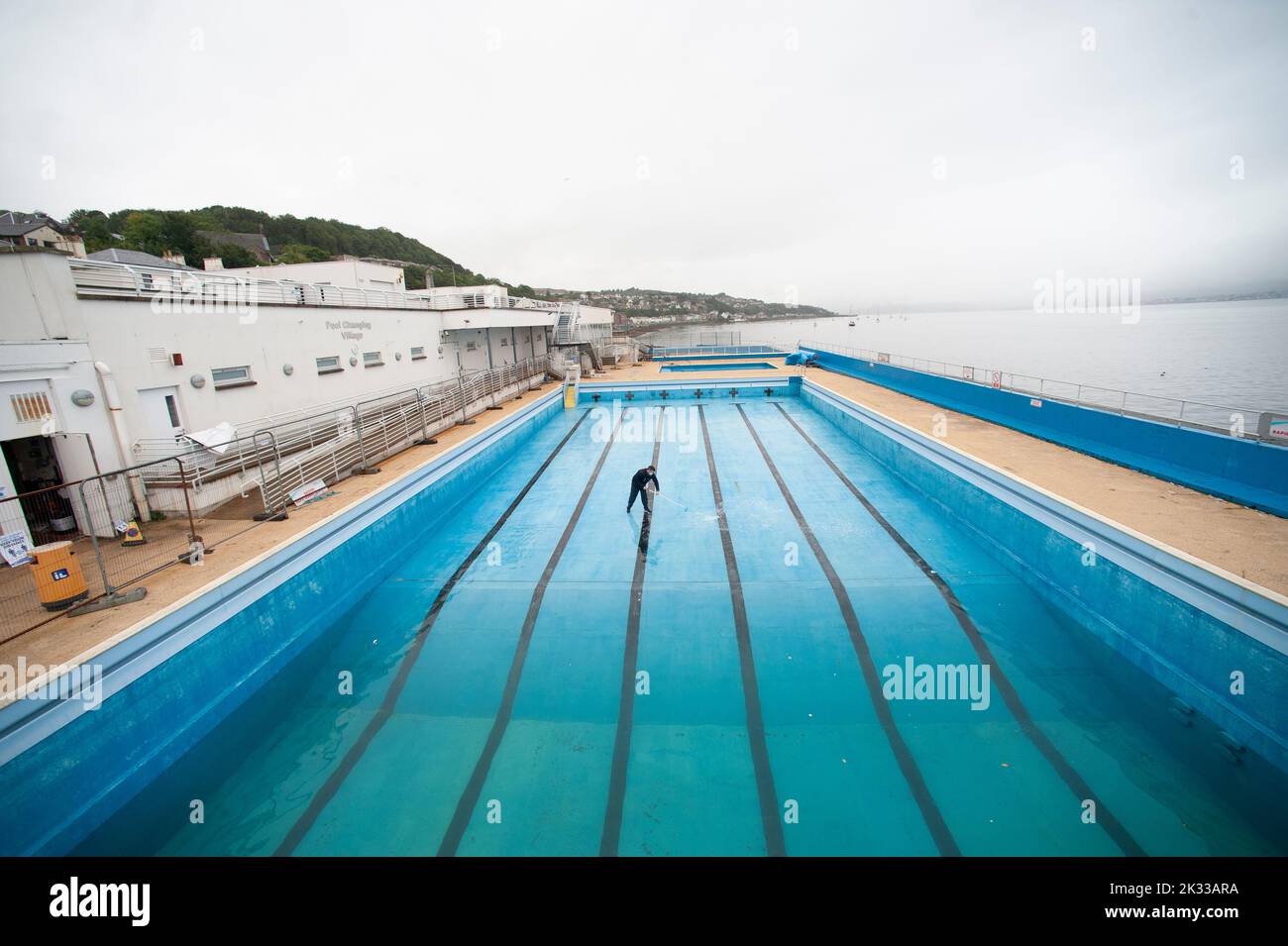 OUTDOOR SWIMMING POOL/LIDO AT GOUROCK...GOUROCK OUTDOOR POOL IS A SALT ...