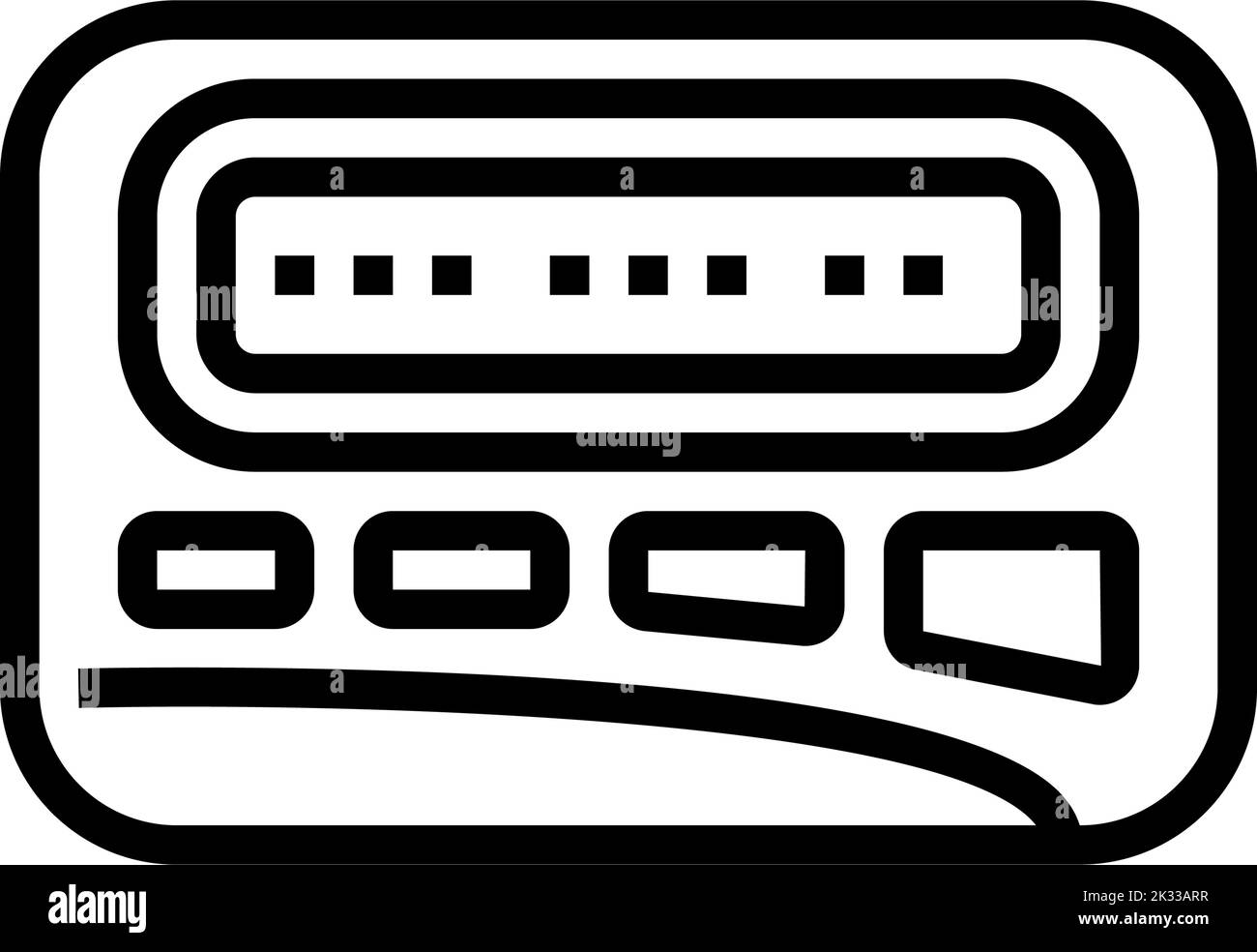 Communication technology pager Cut Out Stock Images & Pictures - Alamy