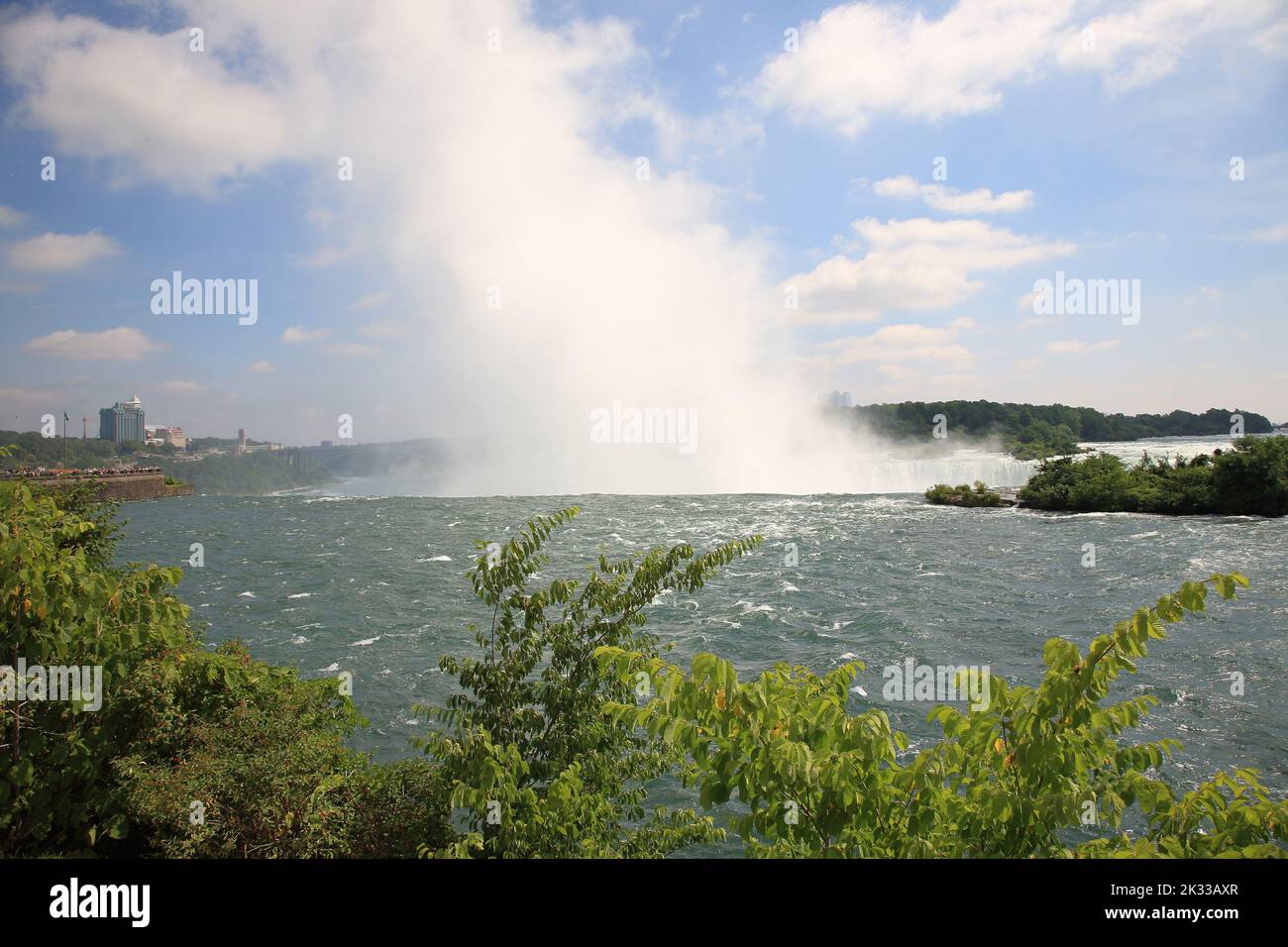 Kanadische Niagarafälle - Hufeisenfälle von oben / Canadian Niagara ...