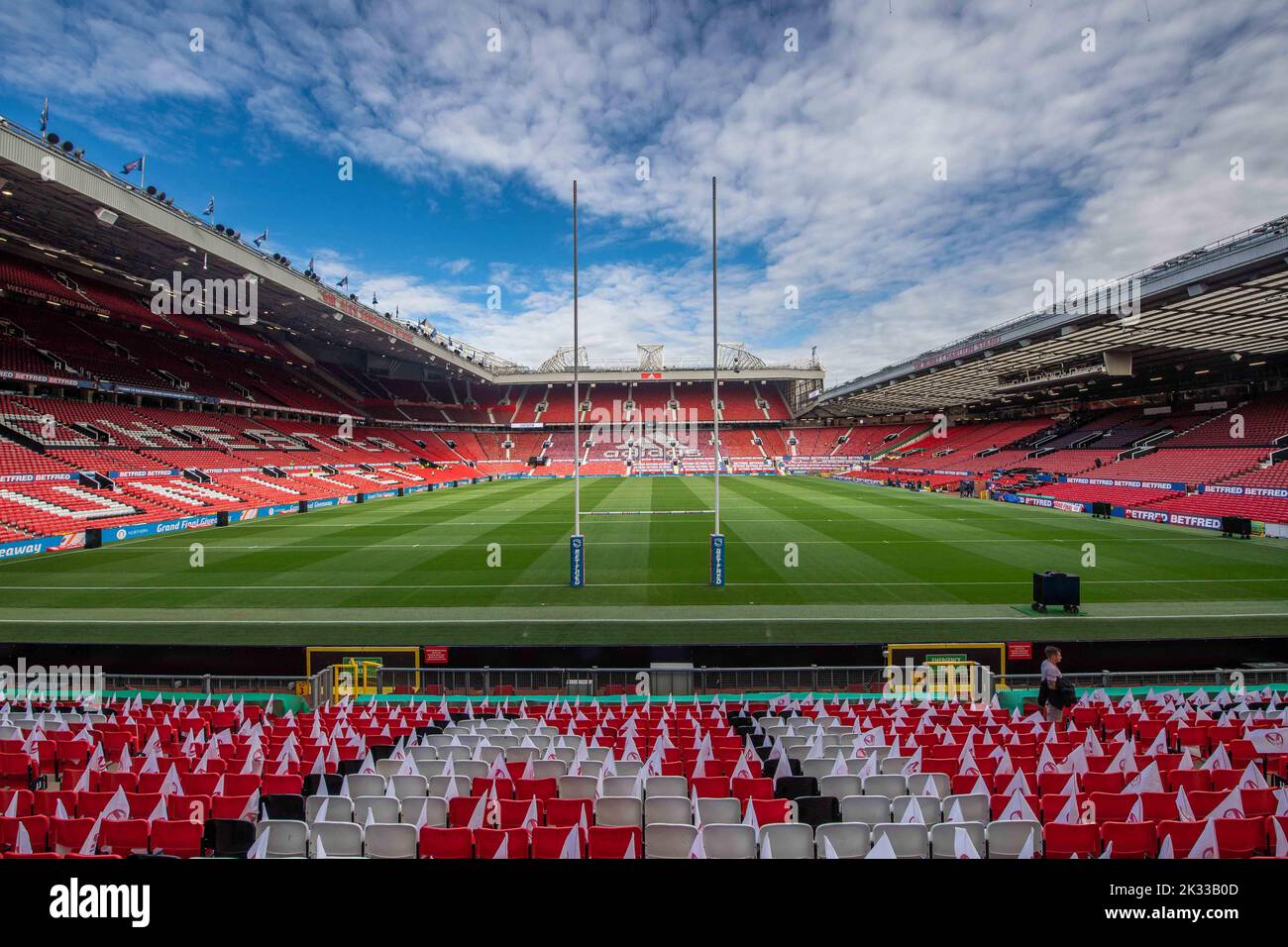 General view of the Old Trafford, Venue for todays 25th Betfred Super ...