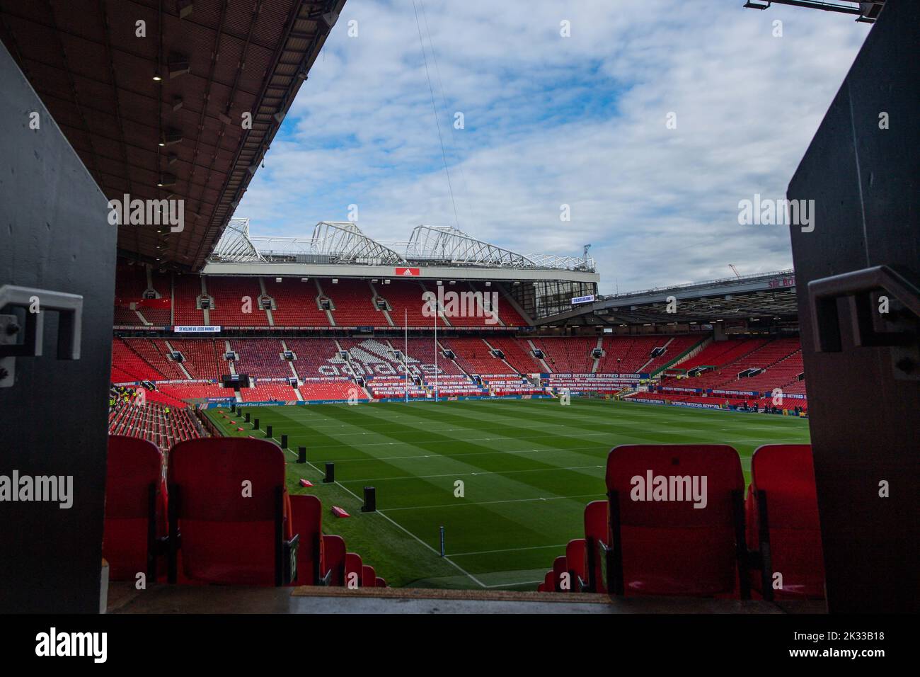 General view of the Old Trafford, Venue for todays 25th Betfred Super ...