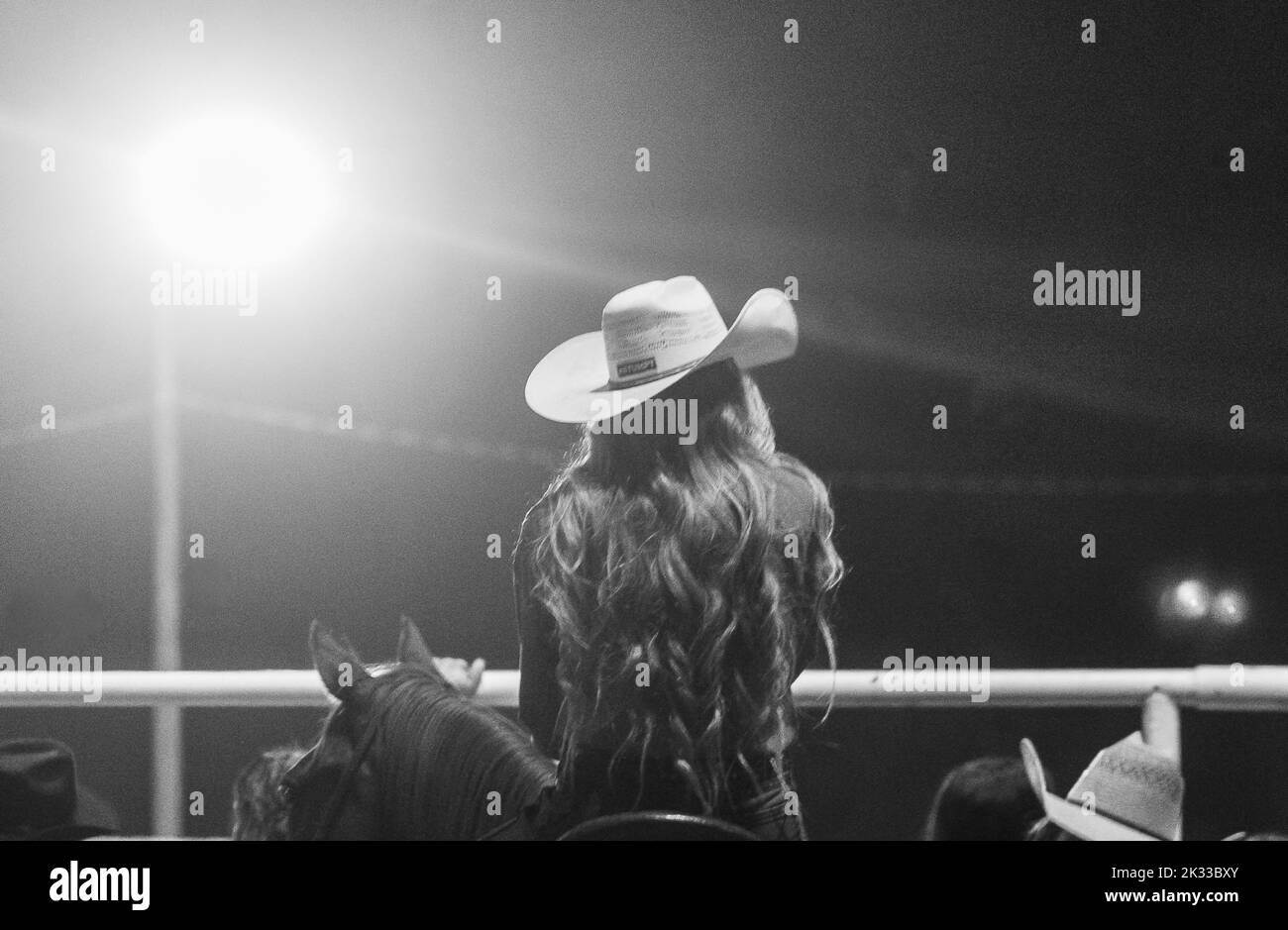 Bronc riding Black and White Stock Photos & Images - Alamy