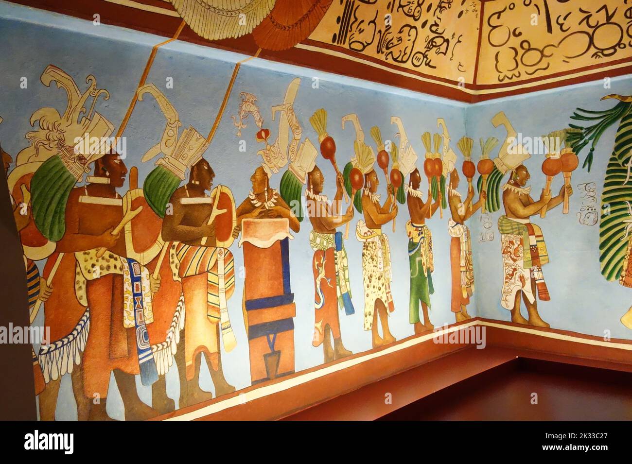 Replicas of the Bonampak Murals in the Monterrey Museum. Bonampak ...