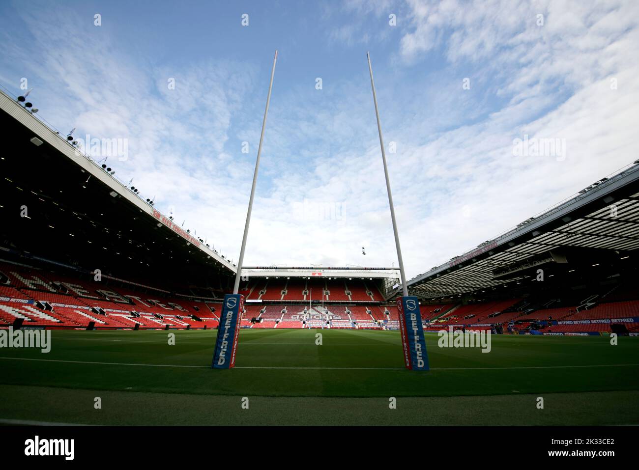 A general view of Old Trafford, Manchester ahead of the Betfred Super ...
