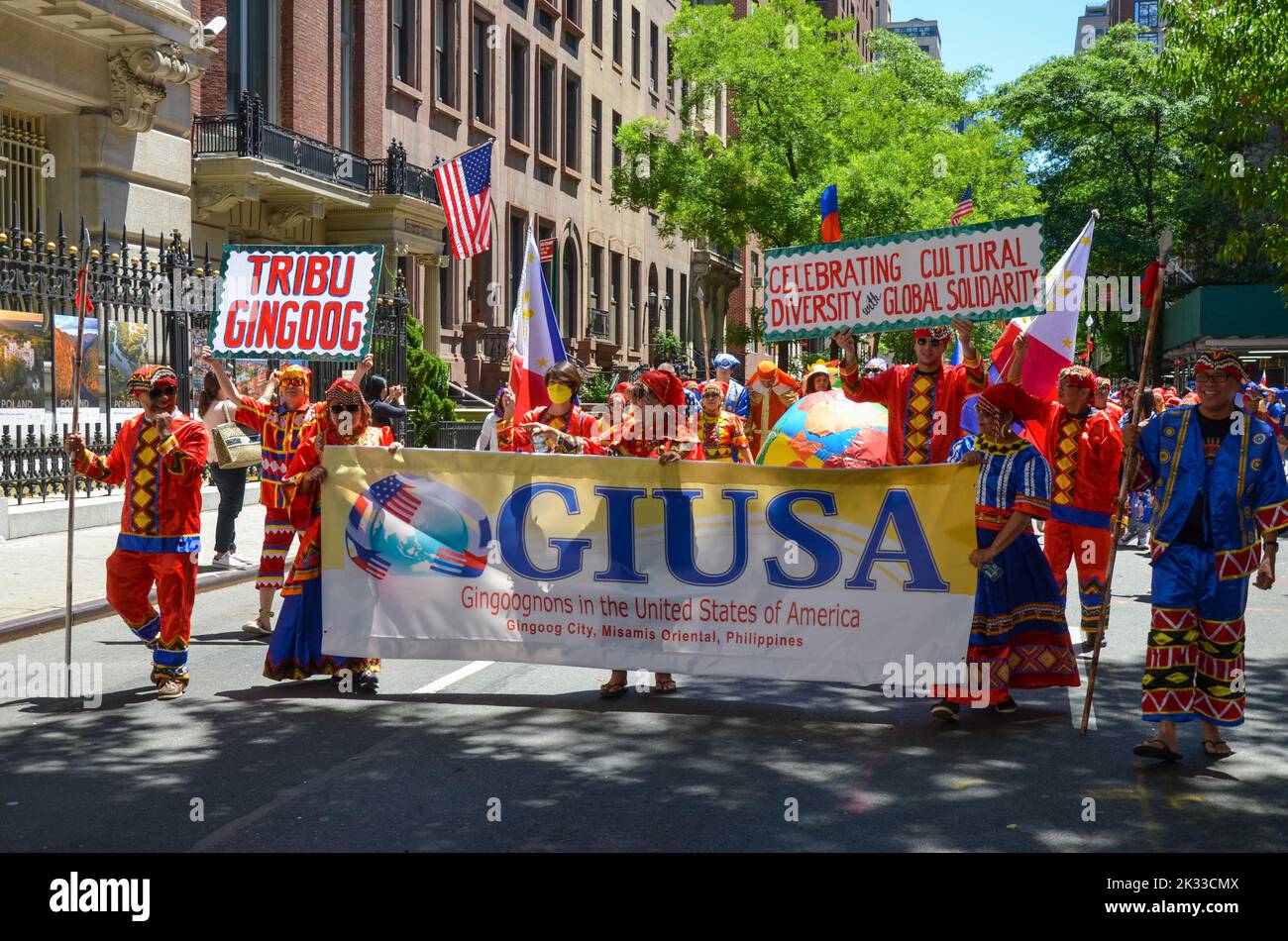 The participants marching in the streets of New York at the annual ...