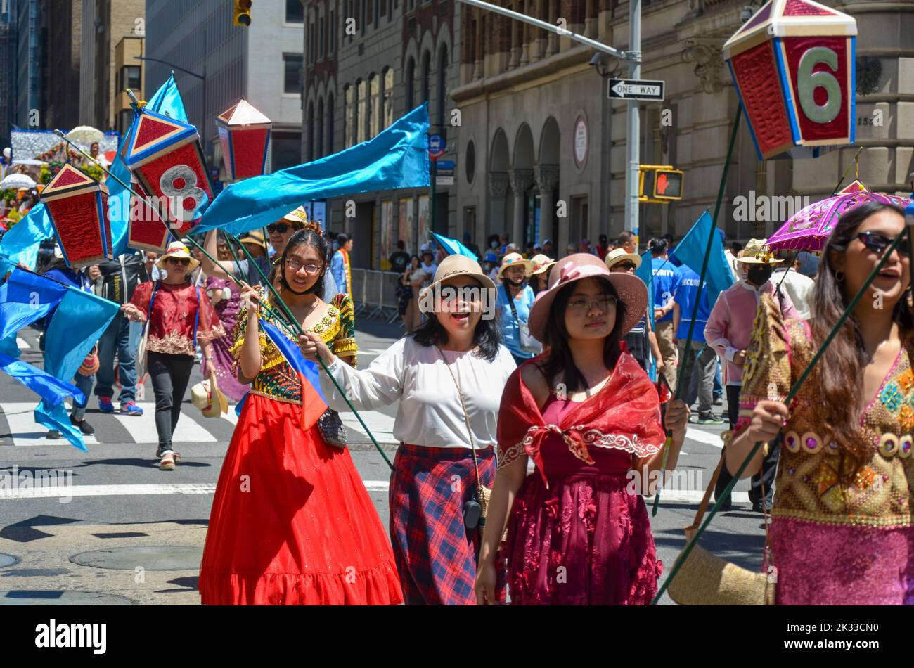 The participants marching in the streets of New York at the annual ...