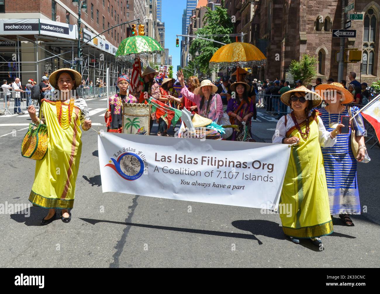 The participants marching in the streets of New York at the annual ...