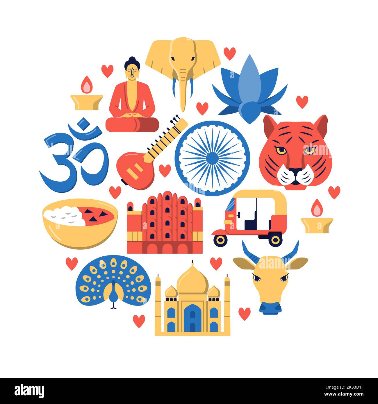 National symbols of india Cut Out Stock Images & Pictures - Alamy