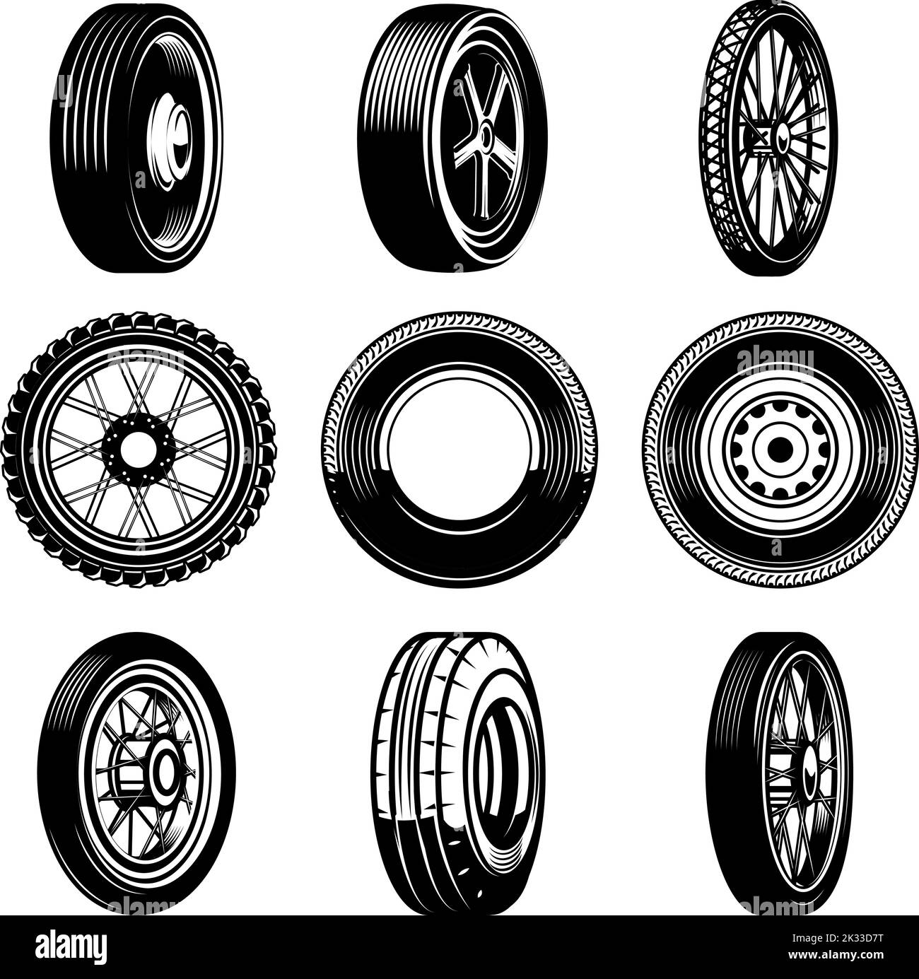 Chrome spoke wheels hi-res stock photography and images - Alamy
