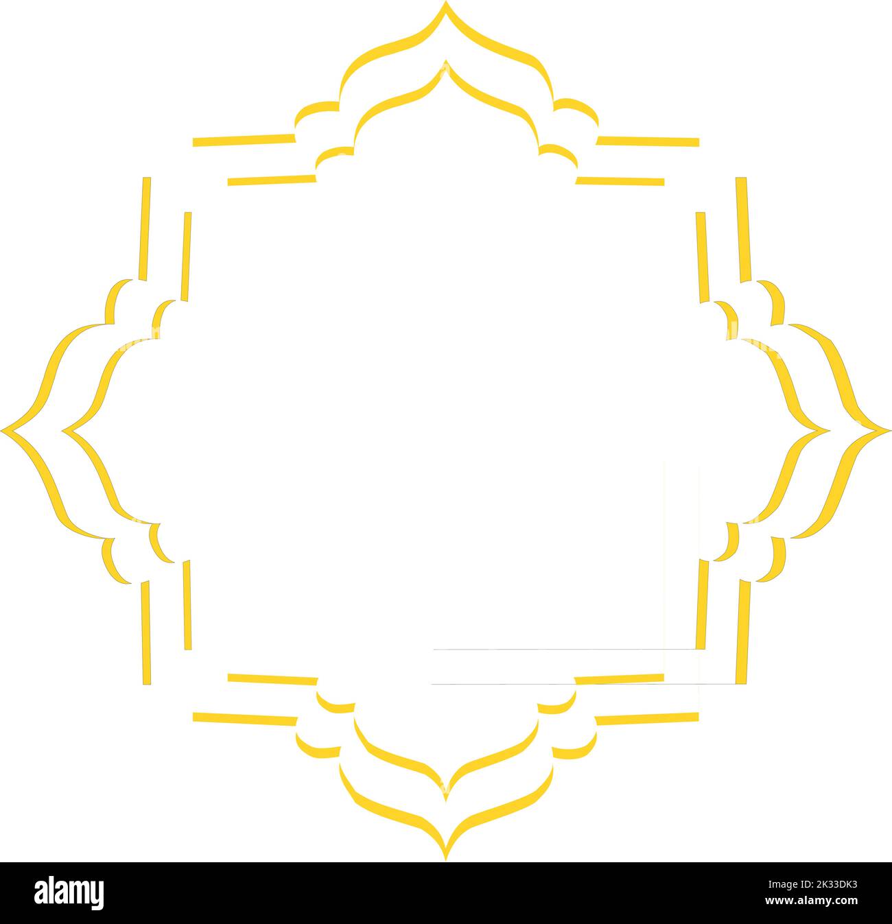 golden border design Stock Vector Image & Art - Alamy
