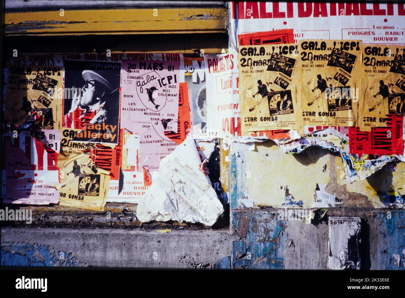 Posters, Lyon, France, 1985 Stock Photo - Alamy