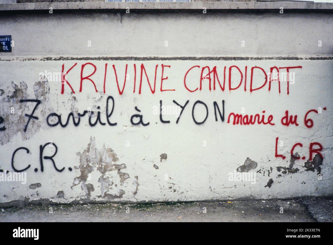 Posters, Lyon, France, 1985 Stock Photo - Alamy