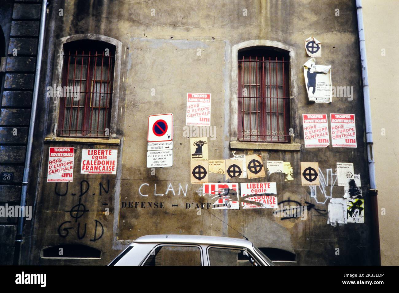 Posters, Lyon, France, 1985 Stock Photo - Alamy