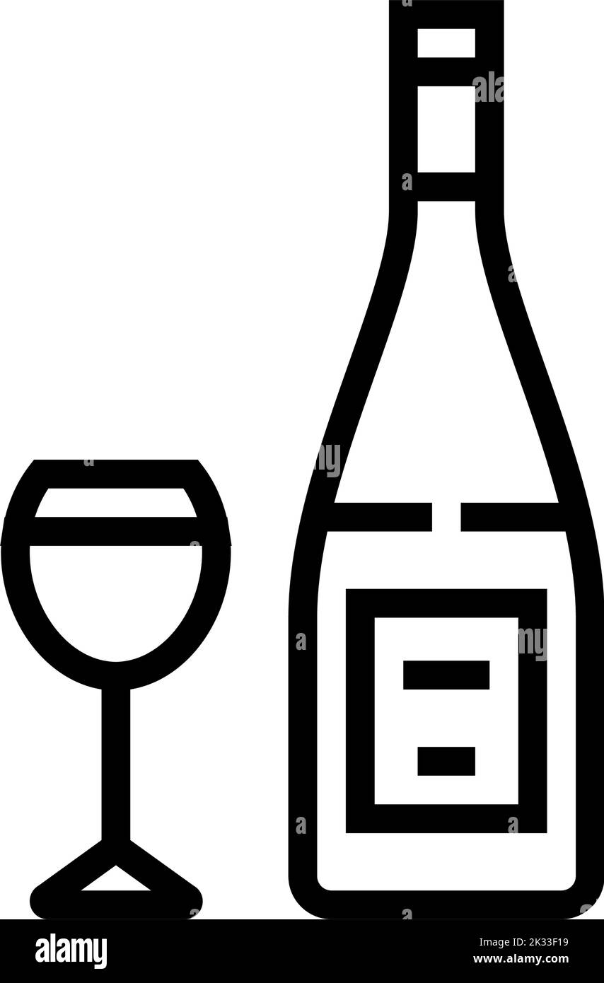 pinot noir red wine line icon vector illustration Stock Vector Image ...