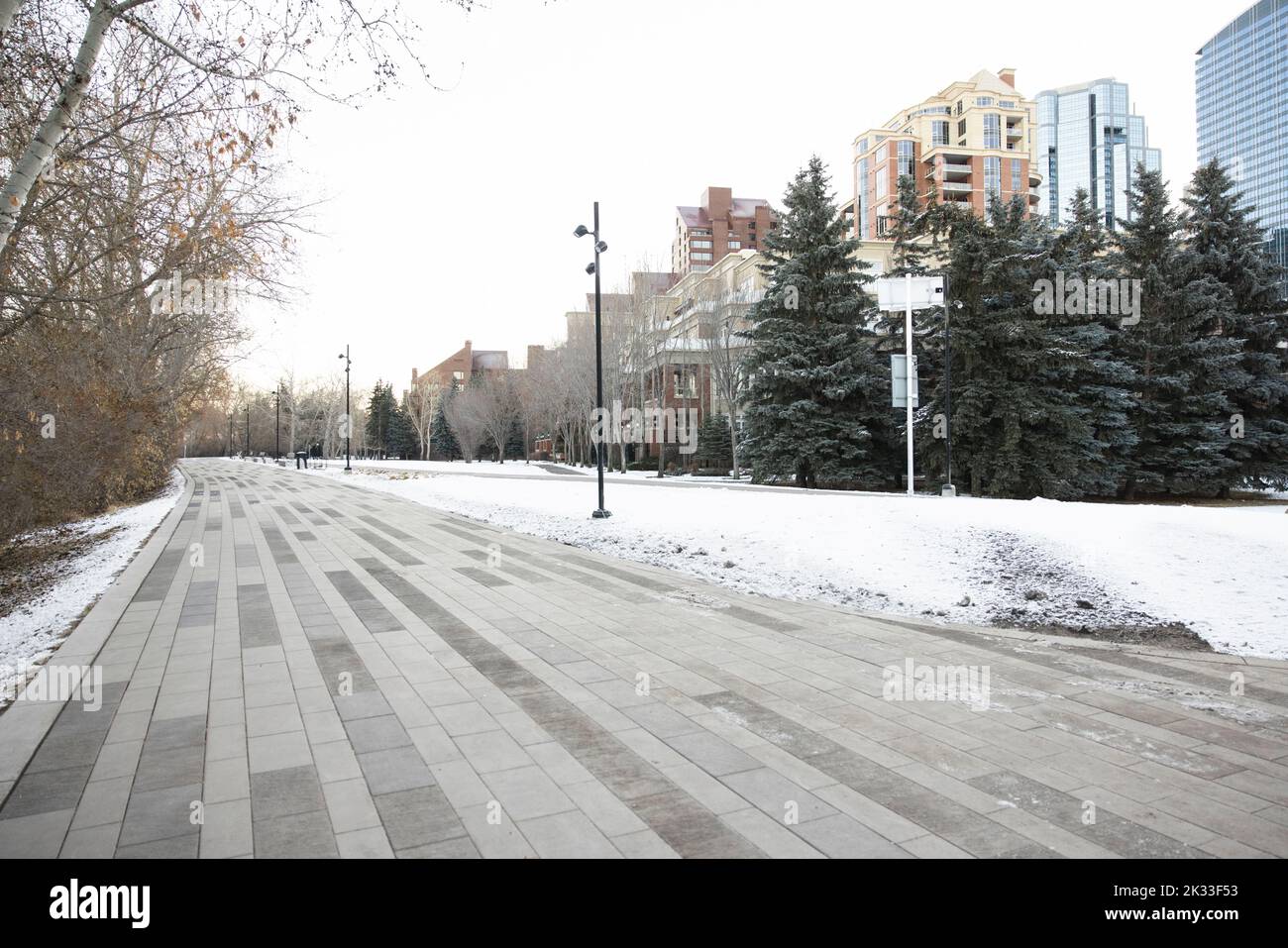 The path is not strewn in winter hi-res stock photography and images ...