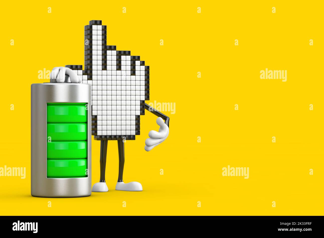 Cartoon illustration cell phone charging hi-res stock photography and ...